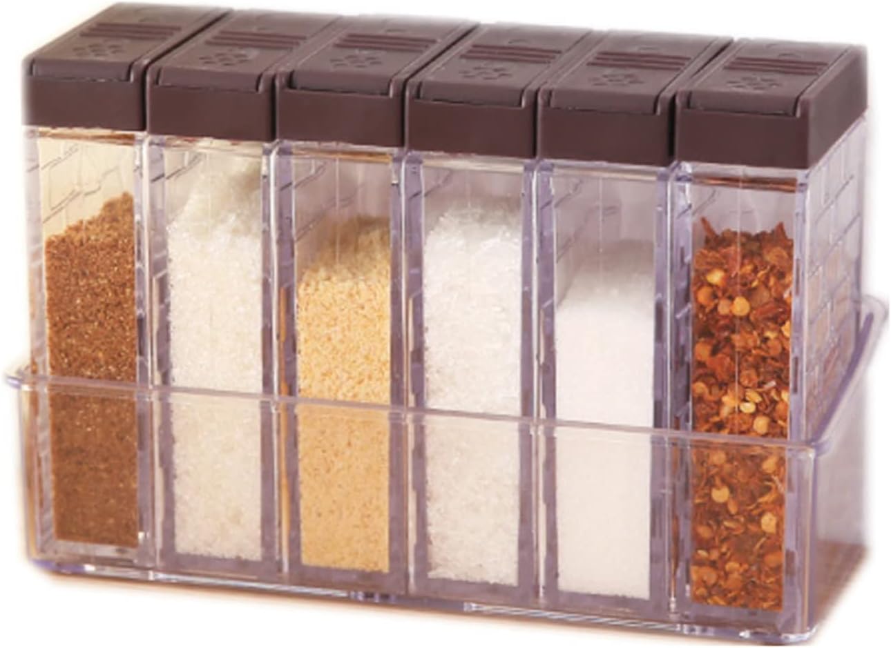 Amazon.com: 6 Case Spice Shaker Jars,Plastic Salt and Pepper Shakers ...