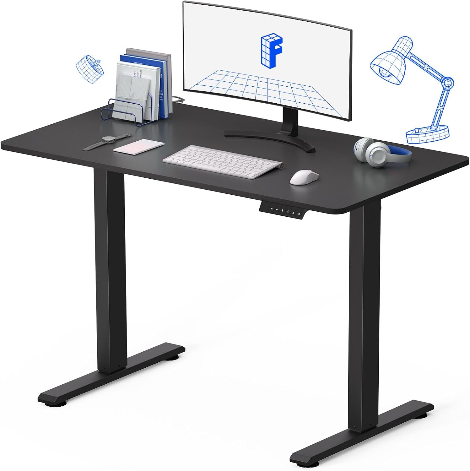 Amazon.com: FLEXISPOT Standing Desk Adjustable Height Whole Piece 40 ...