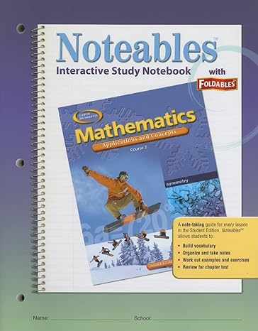 Amazon.com: Mathematics: Applications and Concepts, Course 2, Noteables: Interactive Study ...