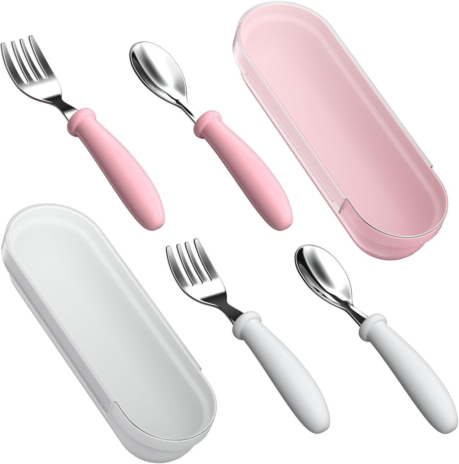 Amazon.com: WXCWYQR Toddler Utensils, Toddler Forks and Spoons, Baby ...