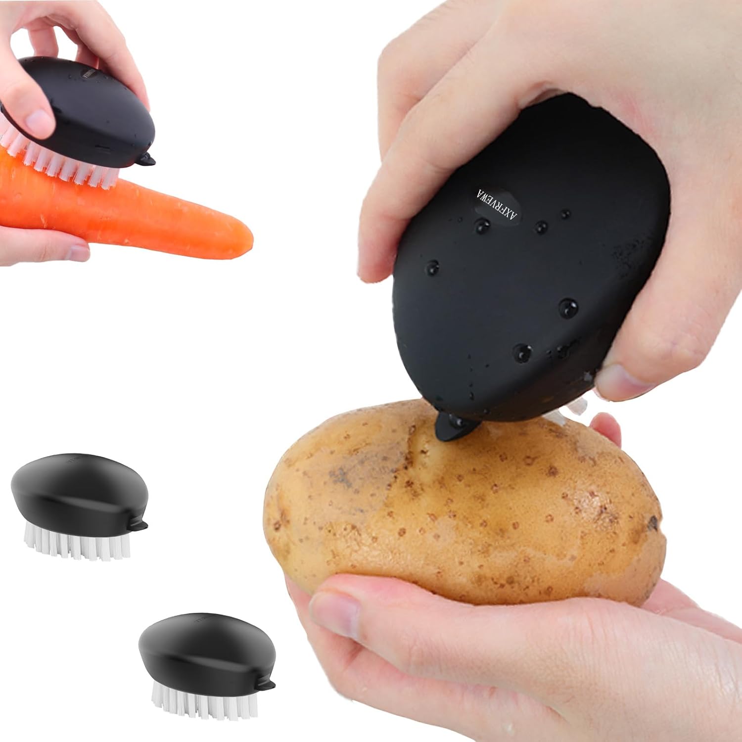 Amazon.com: 2 Pack Vegetable Brush Scrubber,Potato Brush,Dish Brush,2 ...