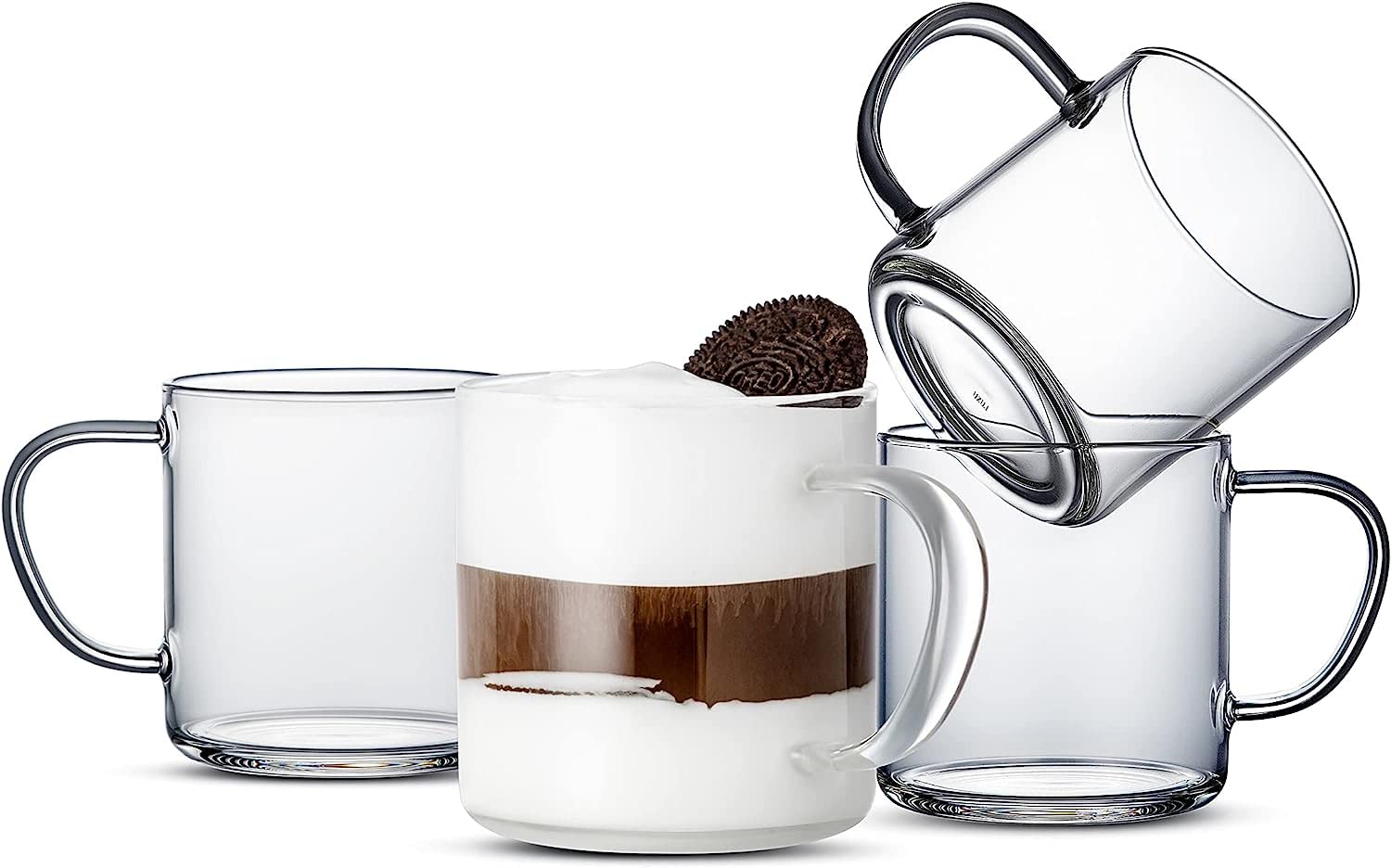 Buy PrimeWorld 220ml Set of 12 pcs Deep Coffee Mug with Sleek Curved ...