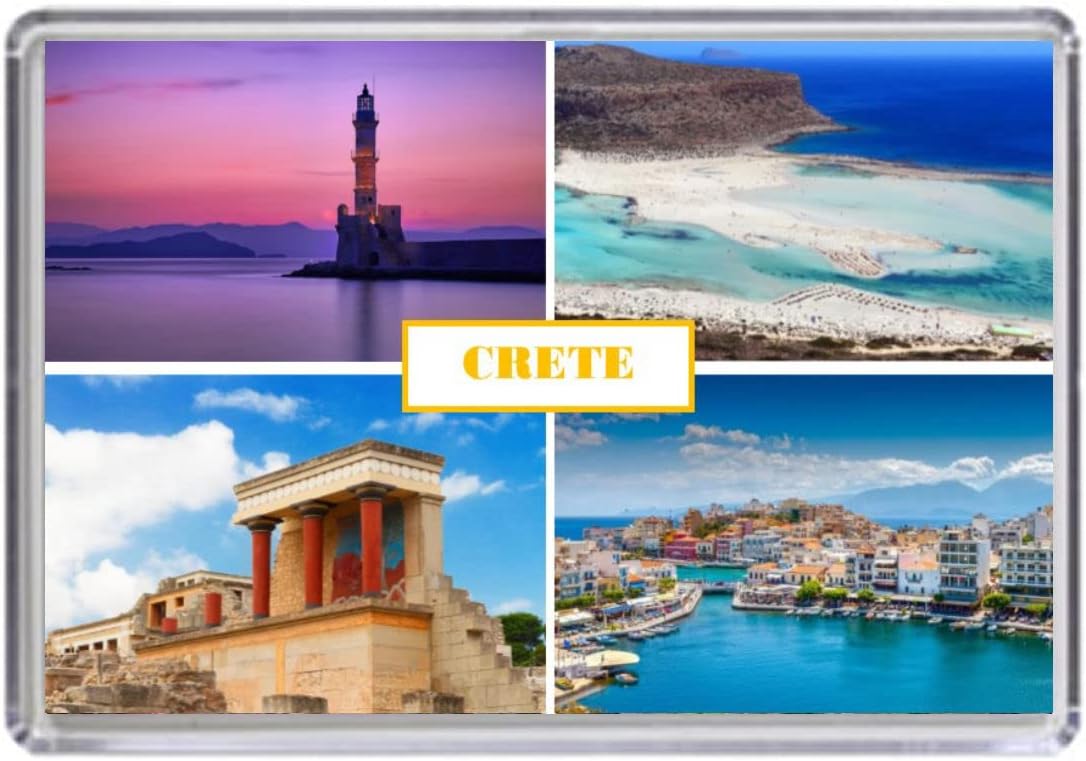 Crete Greece Souvenir Acrylic Fridge Magnet (Standard: 70x45mm ...