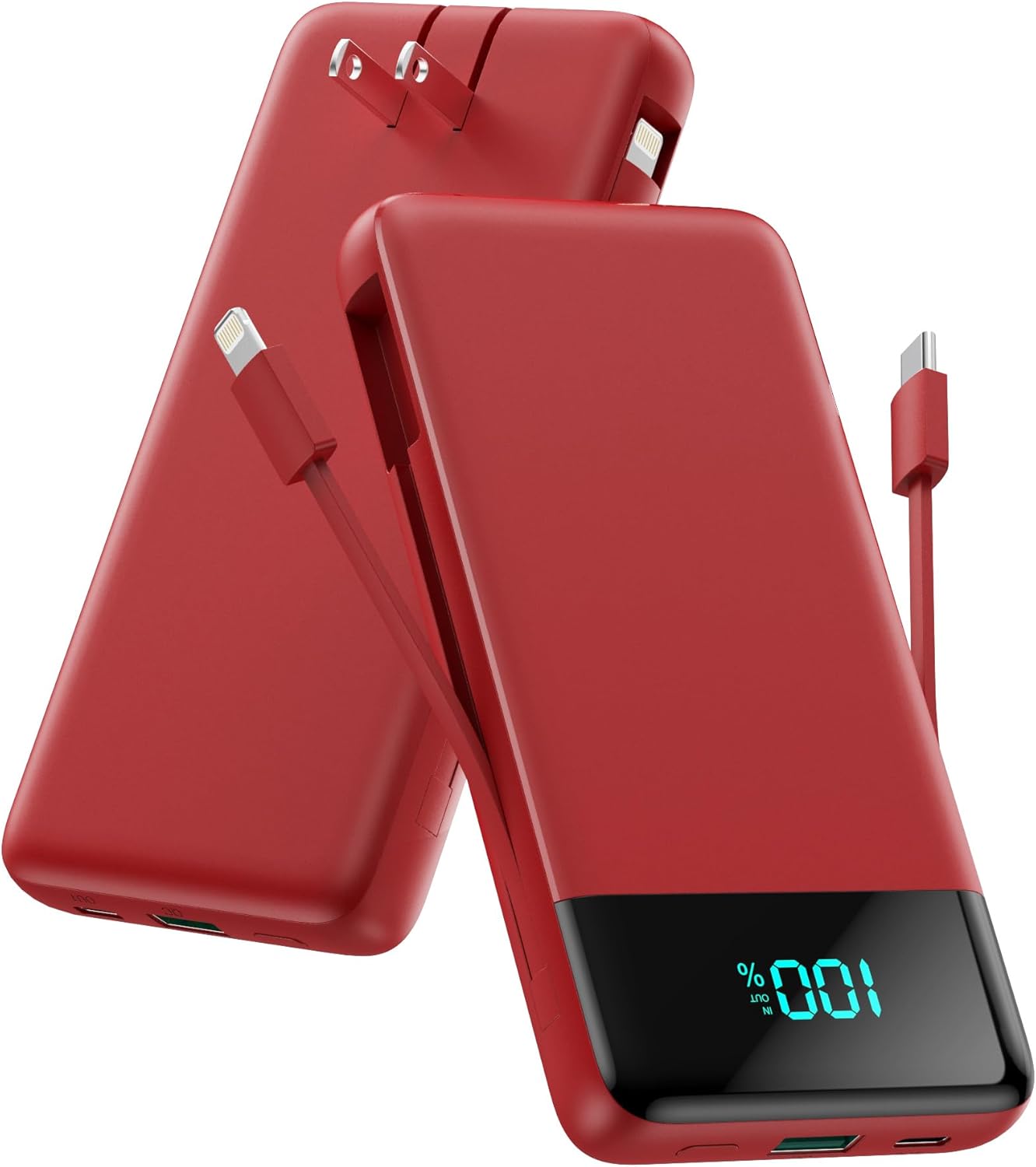 Amazon.com: FOCHEW Portable Charger for iPhone with Built in Cables and ...