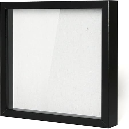 Amazon.com - 12x12 Display Shadow Box Frame with Linen Background and 8 ...