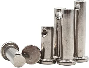 Amazon.com: Idomin 304 Stainless Steel with Hole Pin Shaft Cotter Pin M3 M4 M5 M6 M8 M10 Flat ...