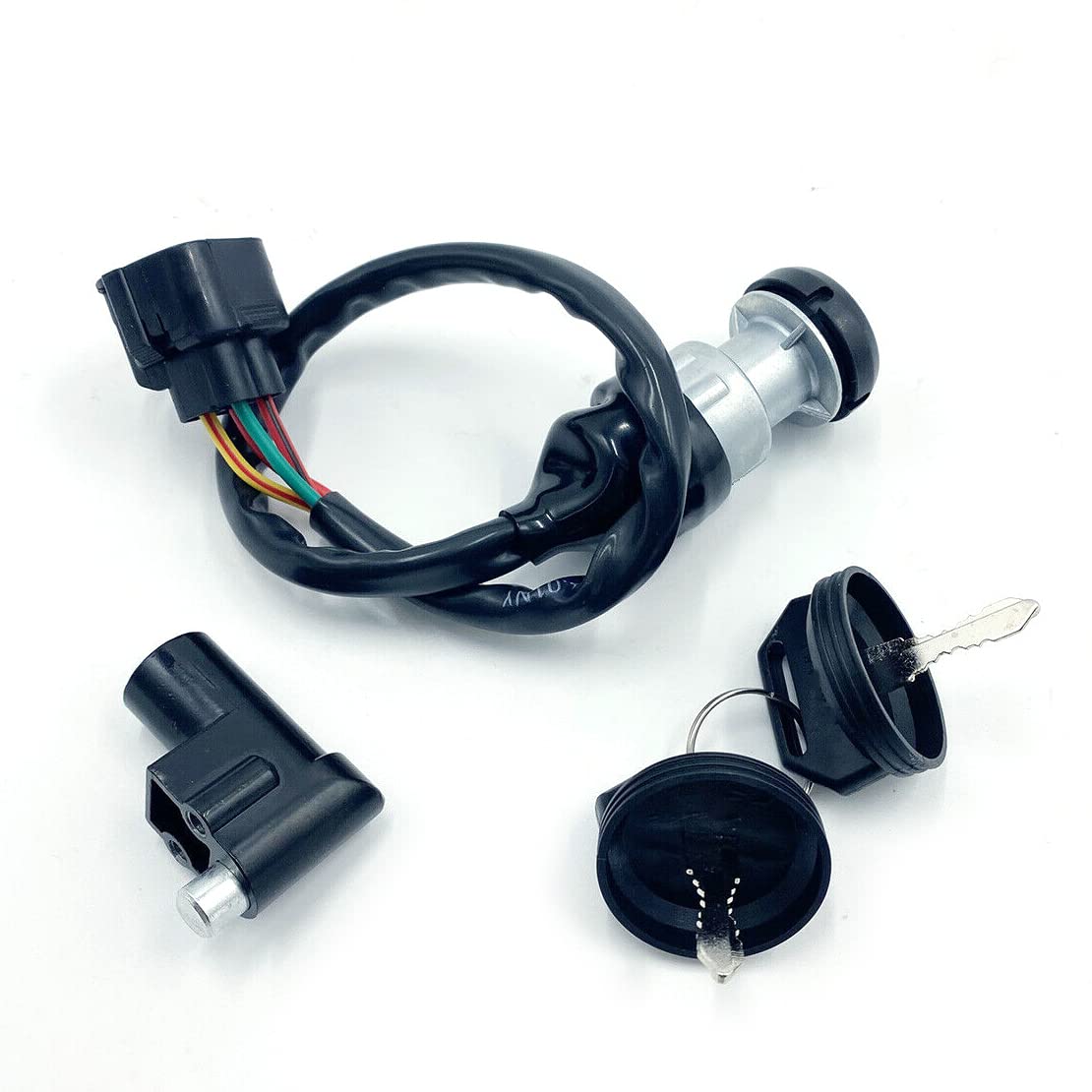 Amazon.com: 4 Wires Ignition Switch with 2 Keys Compatible for Linhai T ...