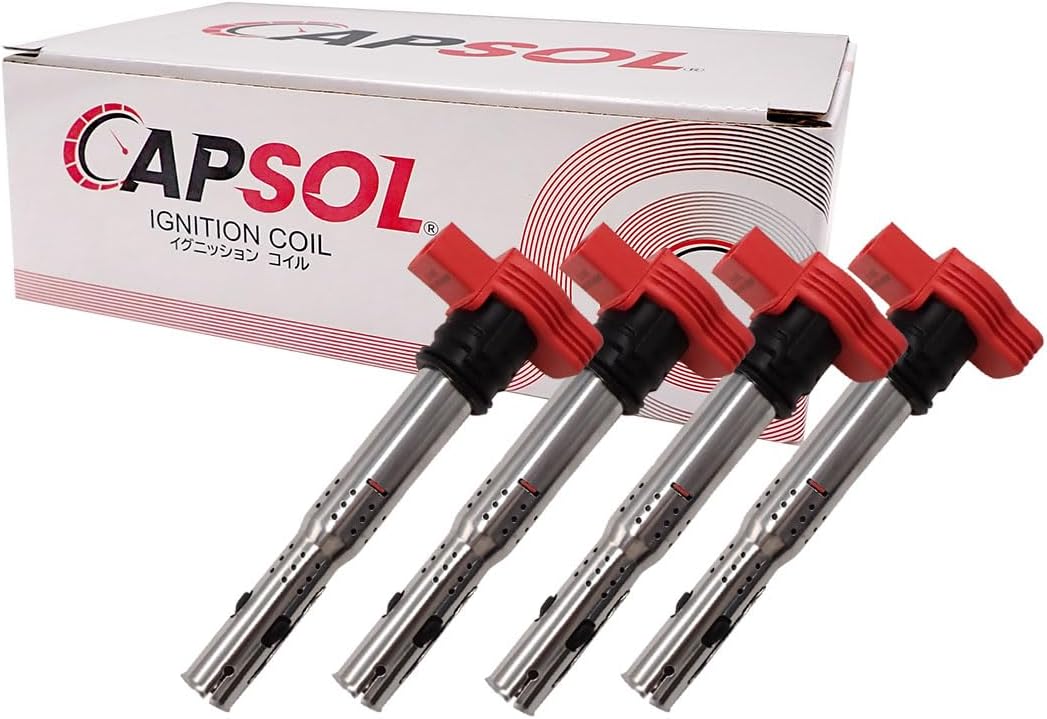 Amazon | CAPSOL TT 8J 強化イグニッションコイル 燃費改善 ハイパワー 馬力アップ 4本セット 1台分 ...