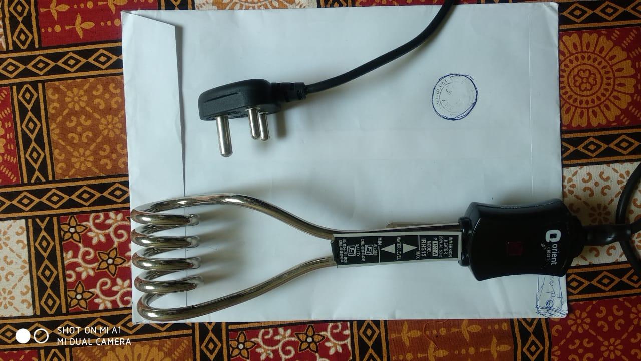 Buy Orient Electric Hotstar IRHS15SP 1500-Watt Immersion Rod (Black ...