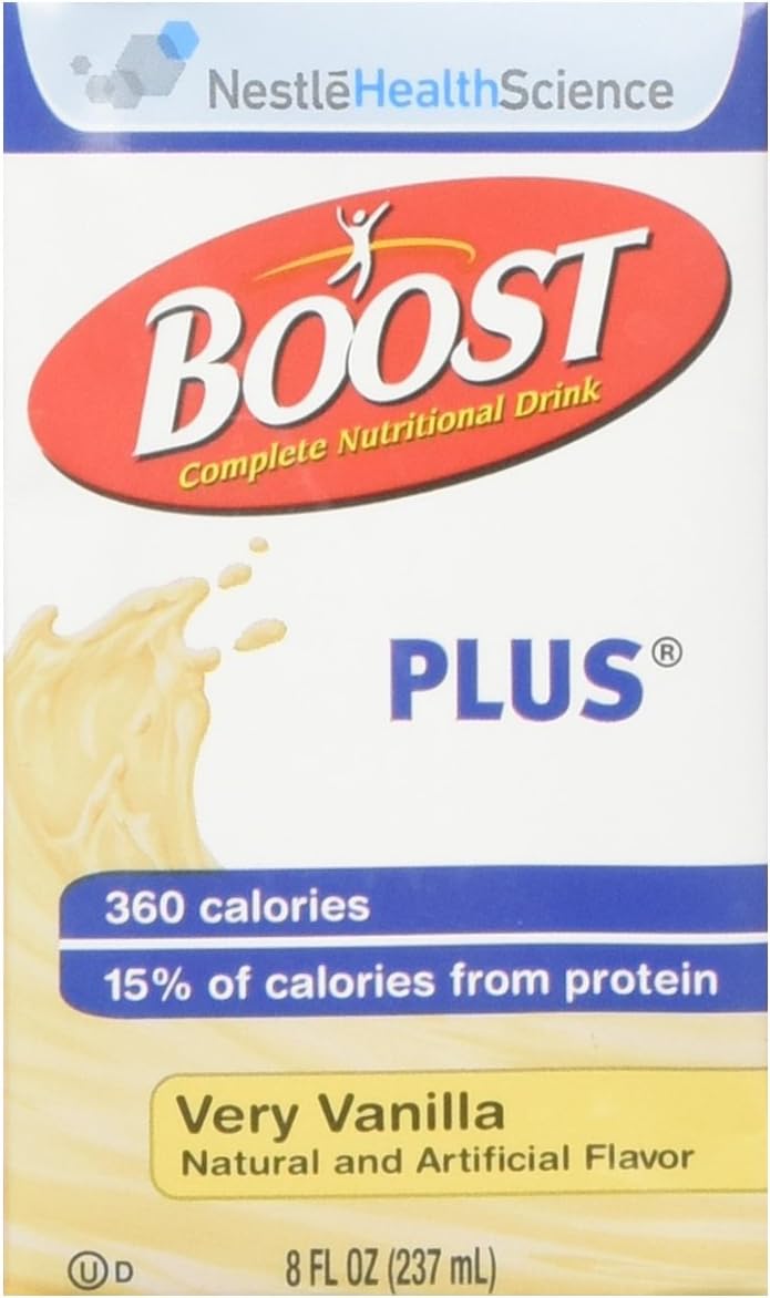 Amazon.com: Nestle 4390093138 Boost Plus Very Vanilla 8oz Brikpaks 27 ...