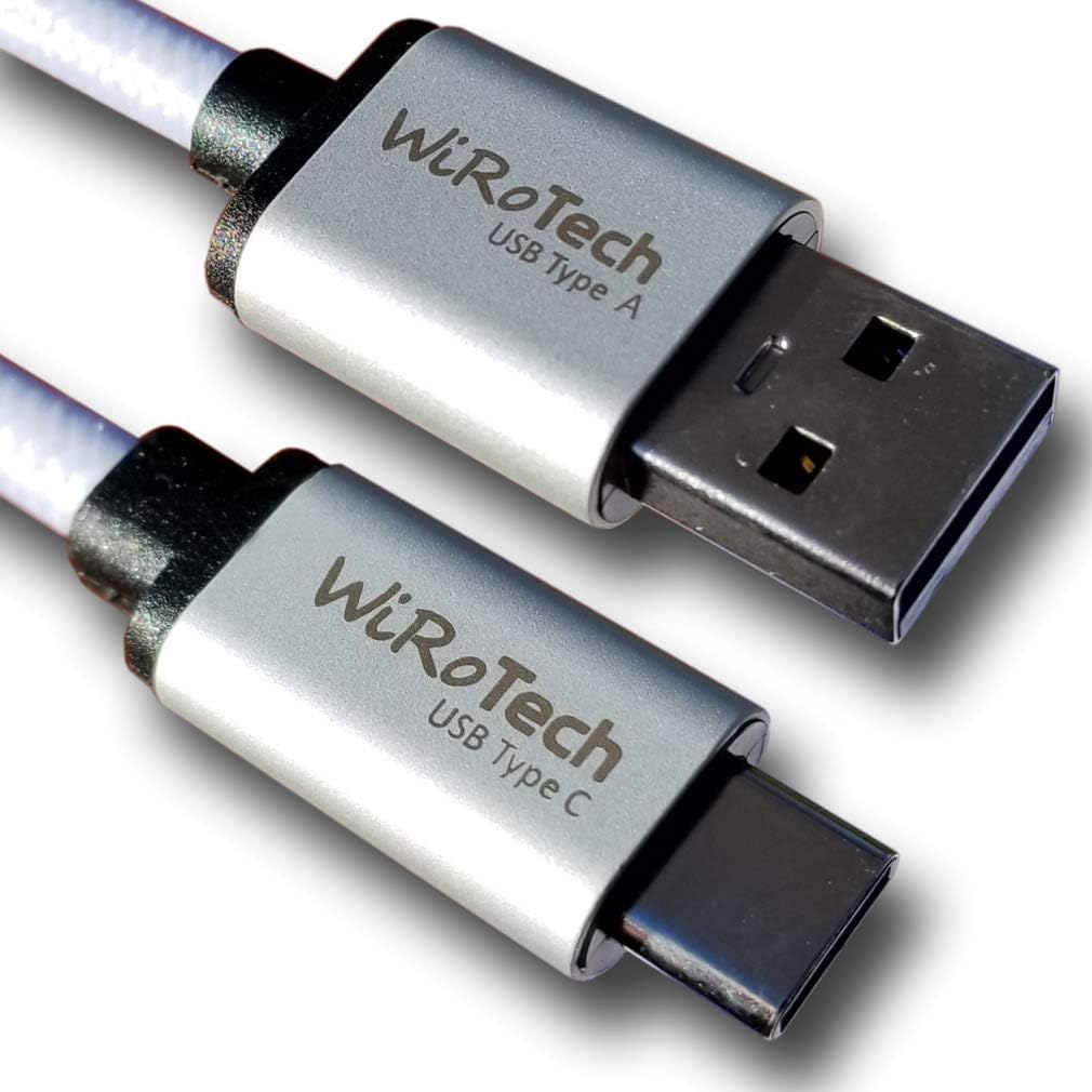 Amazon.com: WiRoTech USB C Cable, White USB-C to USB-A Fast Charging ...