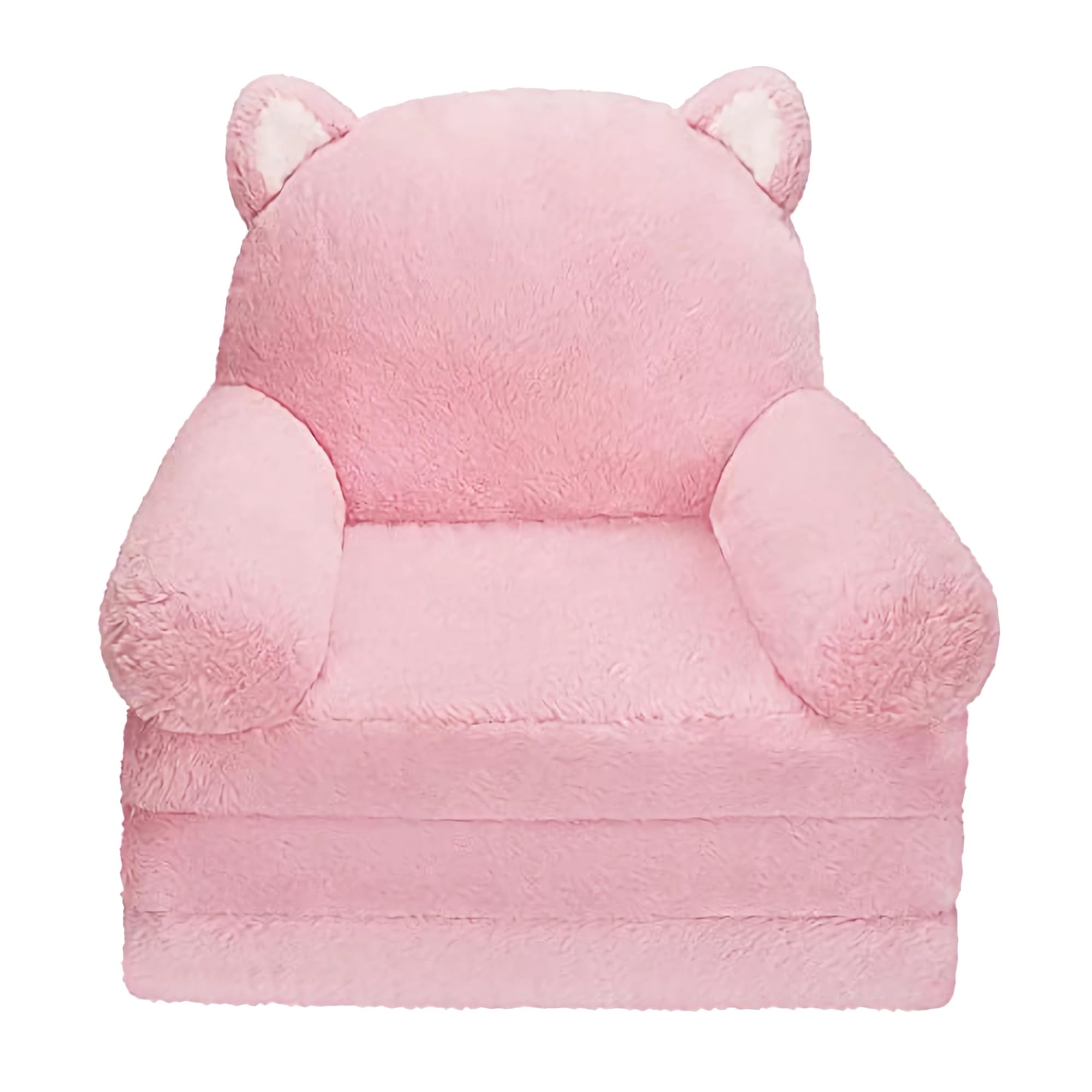 Pink Toddler Lounge Chair Ages 1-4 MONKISS Cat Paw - Fold Out Toddler ...