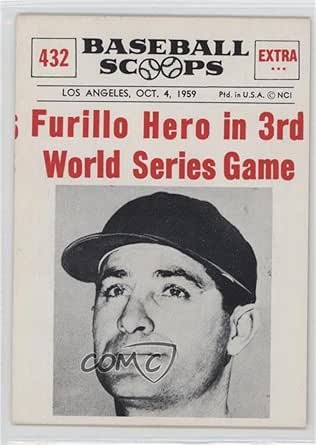 Amazon.com: Carl Furillo (Baseball Card) 1961 Nu-Cards Baseball Scoops ...
