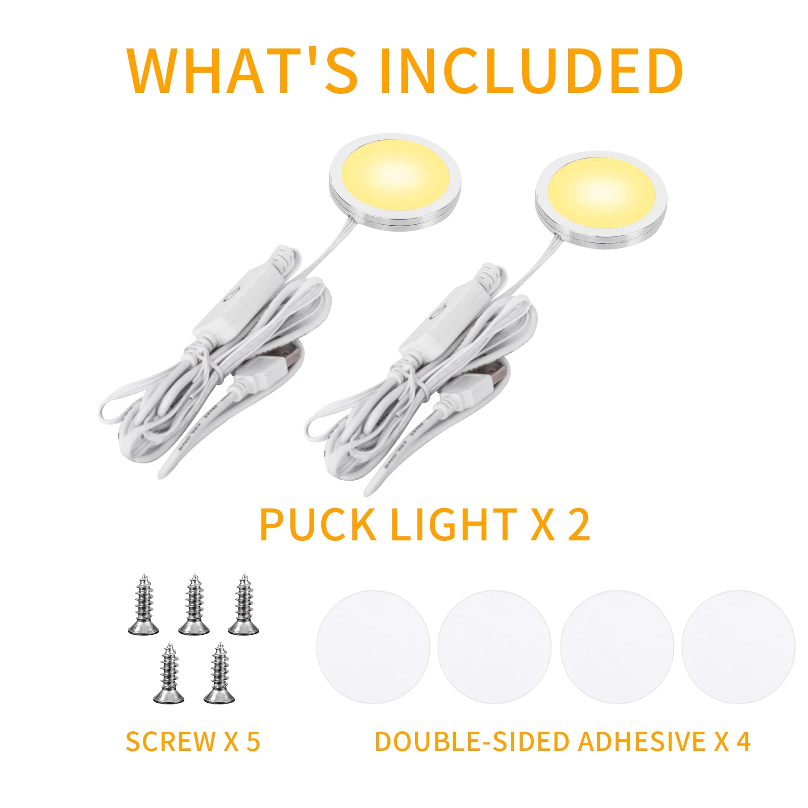 Ultraviolet Led Puck Light Hardwired Under Cabinet LED Puck Light 120V