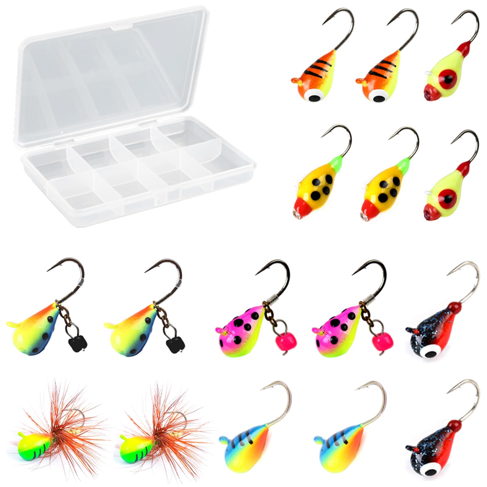 Maxcatch Rain Drop Tungsten Ice Jig, Super Sensitive Tear Drop Ice ...