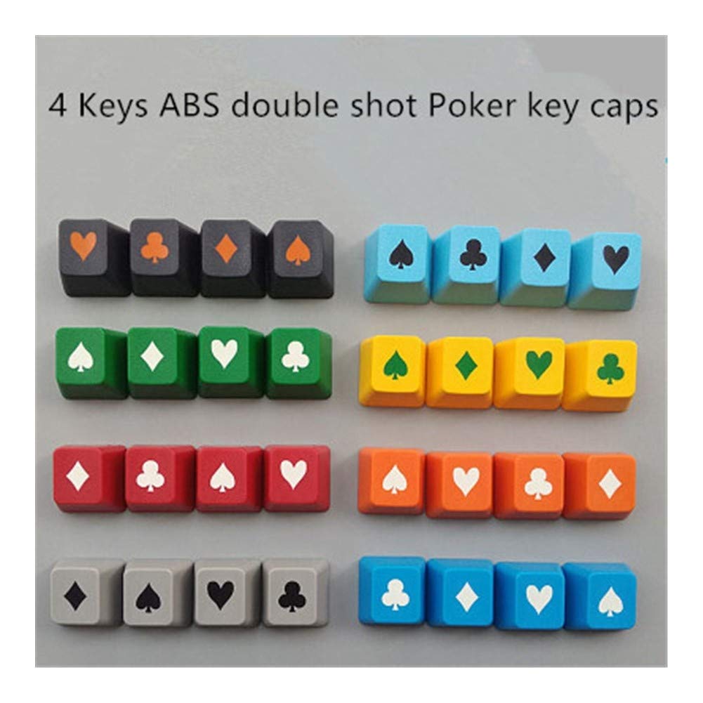 Buy 4 Keys/set Taiwan Taihao ABS Double Poker Key Caps Mechanical ...
