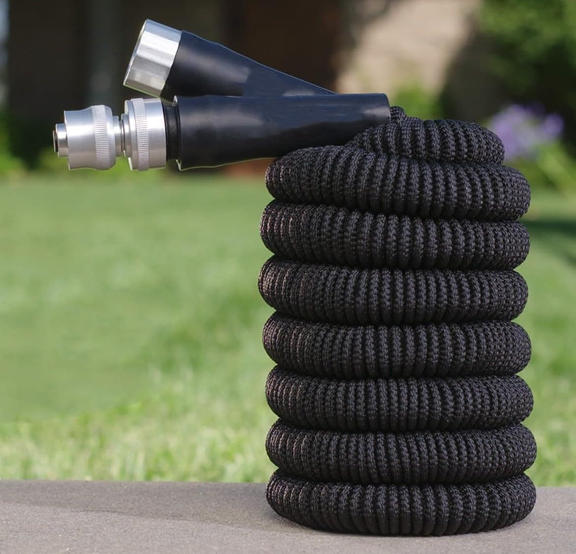 Amazon.com : Original Silver Bullet Water Hose- Expandable Garden Hose ...