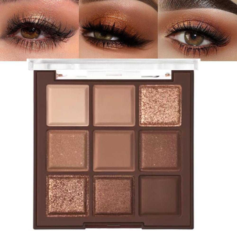 Amazon.com: SUAKE 6 Girds Colorful Matte Shimmer Eyeshadow Palette for ...