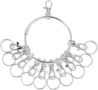 Amazon.com: Trinkrittey Portable Metal Ring Key Organizer with Swivel ...