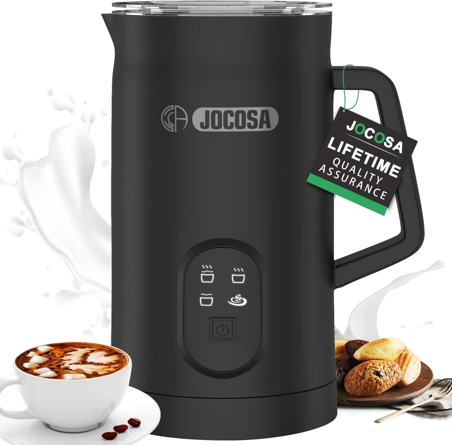 Amazon.com: JOCOSA Electric Milk Frother & Steamer - 350ml, 400W, Cold ...