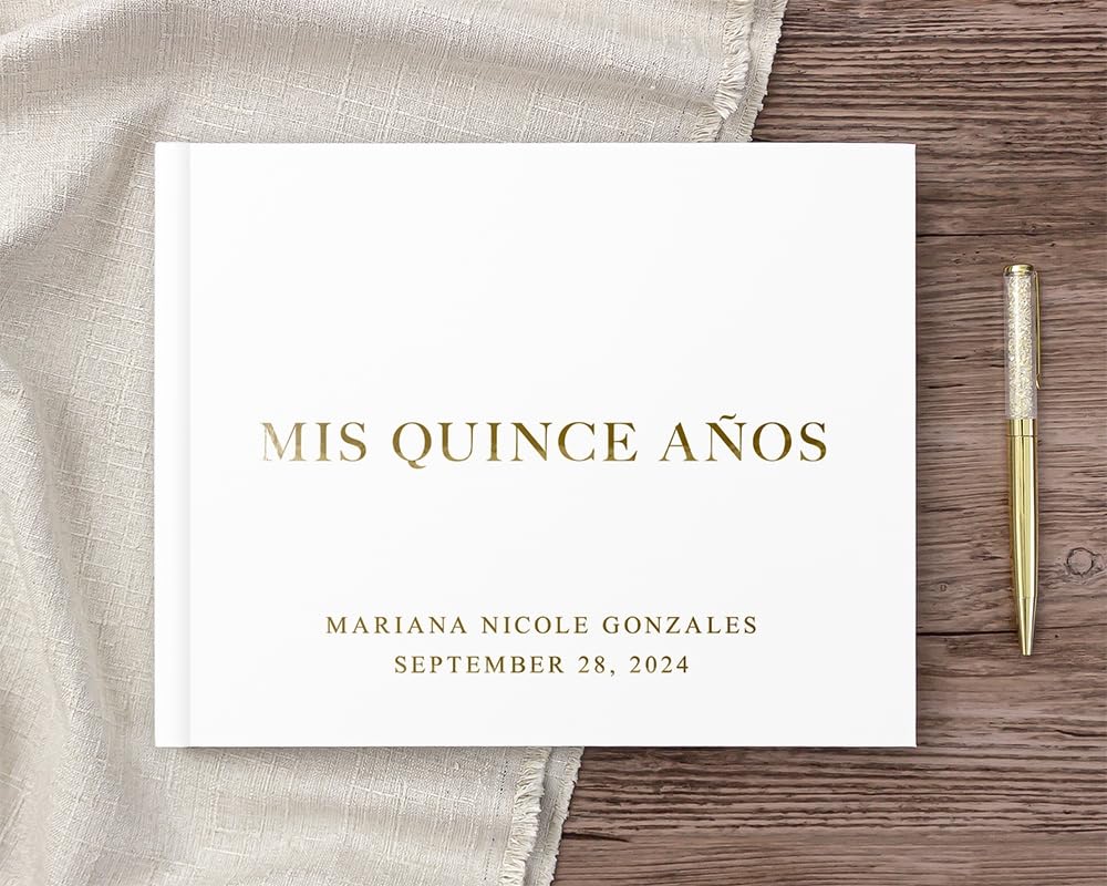 Amazon.com: Quinceanera Guest Book Mis Quince Photo Album Book ...