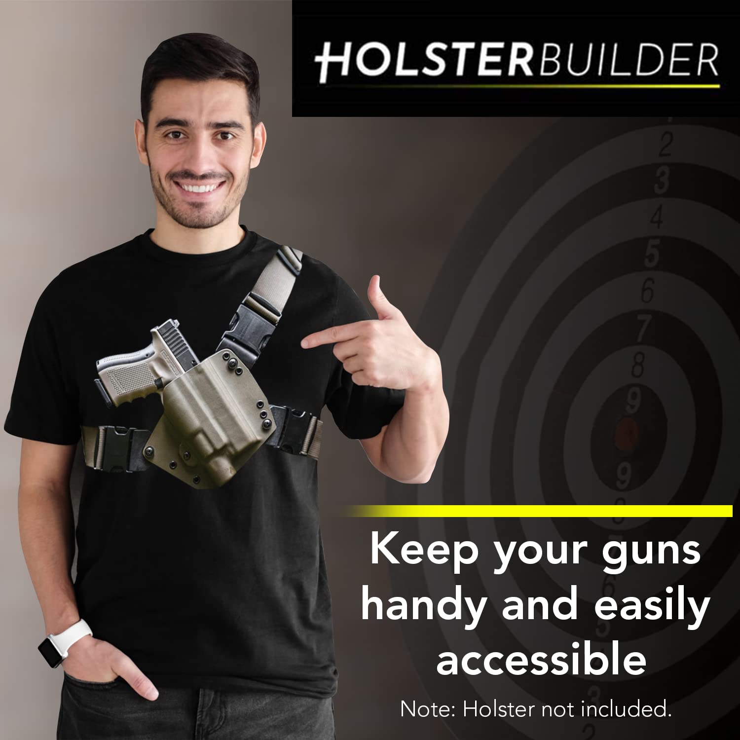 HolsterBuilder Universal Chest Rig & Mounting Hardware - Underarm ...