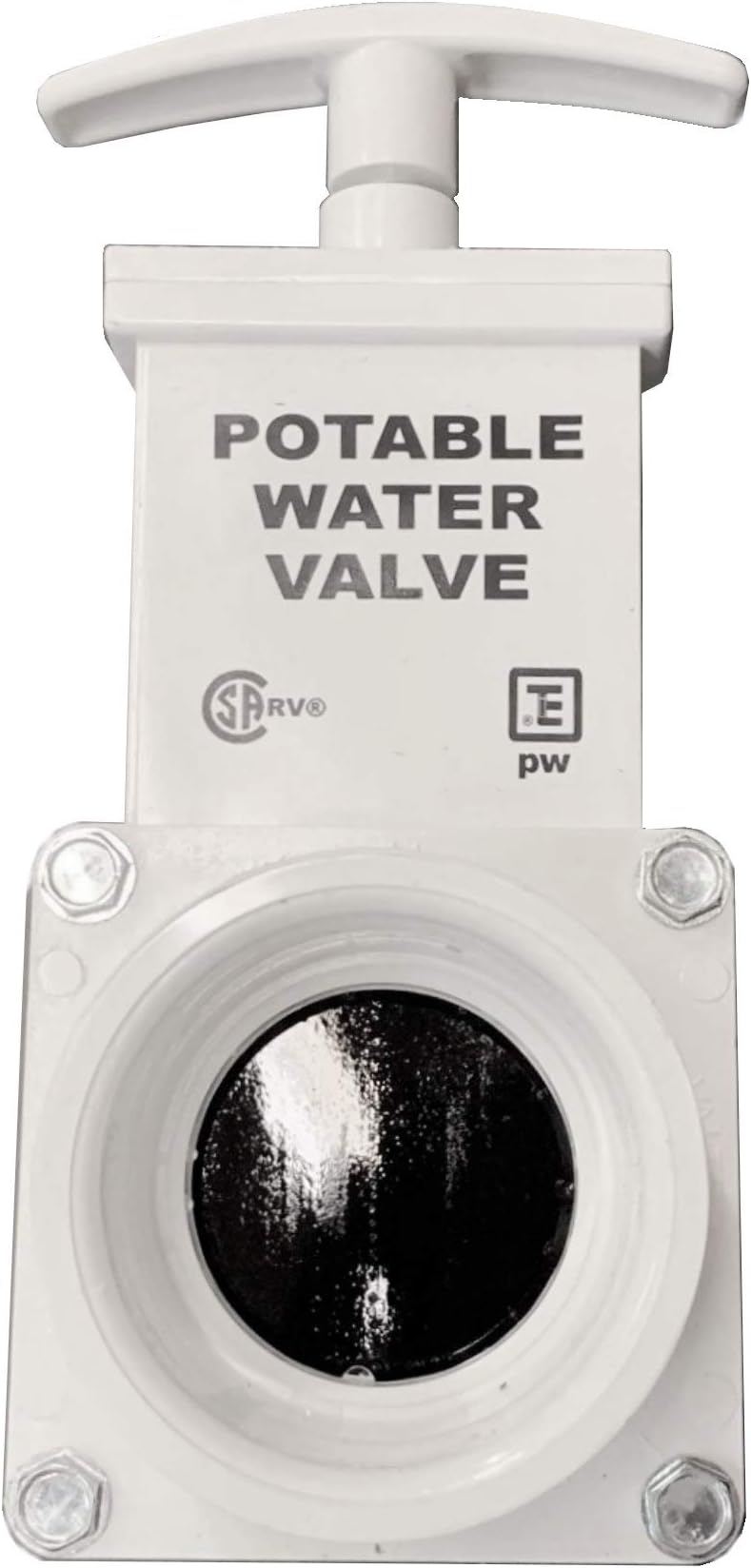 Amazon.com: Valterra 6104 PVC Gate Valve, White, 1-1/2" MPT ...