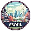 Amazon.com - South Korea Seoul City Sticker - Waterproof Vinyl Decal ...