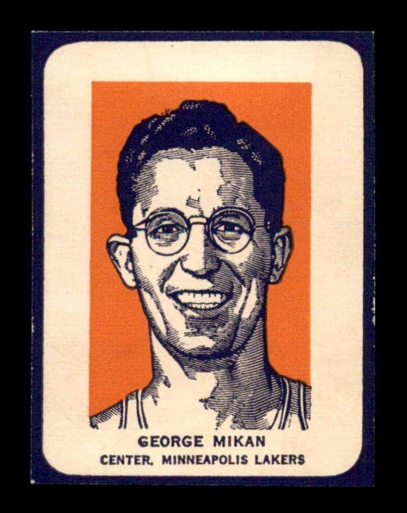 Amazon.com: #21 George Mikan - 1952 Wheaties Por Baseball Cards Graded ...
