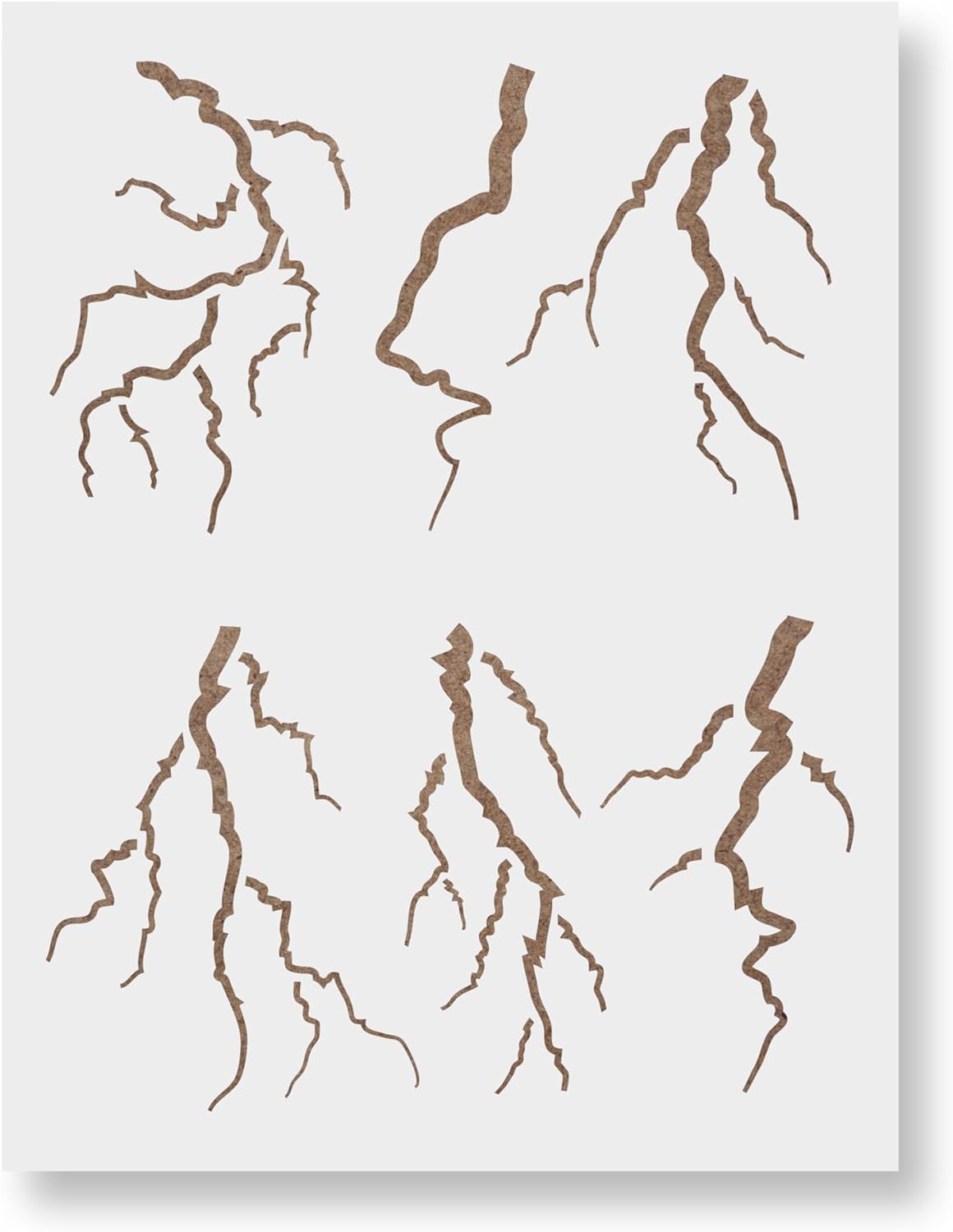 Amazon.com : Lightning Strike Stencil - Lightning Bolt Stencil ...