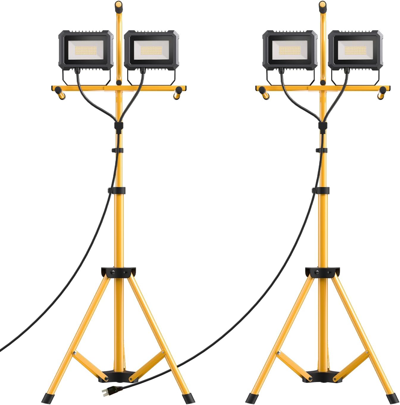 21000 Lumen Work Lights with Stand, 3 Adjustable Head LED Work Light ...