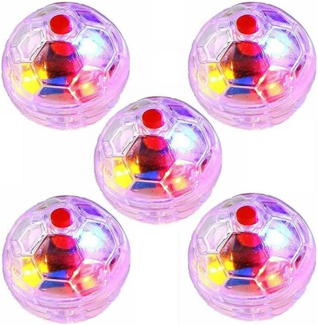 Obelunrp Cat Toy Balls, 5pcs 3.5cm Flash Light LED Motion Activated Cat ...