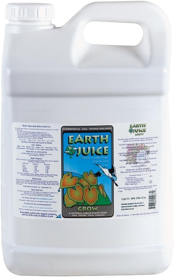 Amazon.com : Earth Juice Grow, 2.5 Gallon : Patio, Lawn & Garden