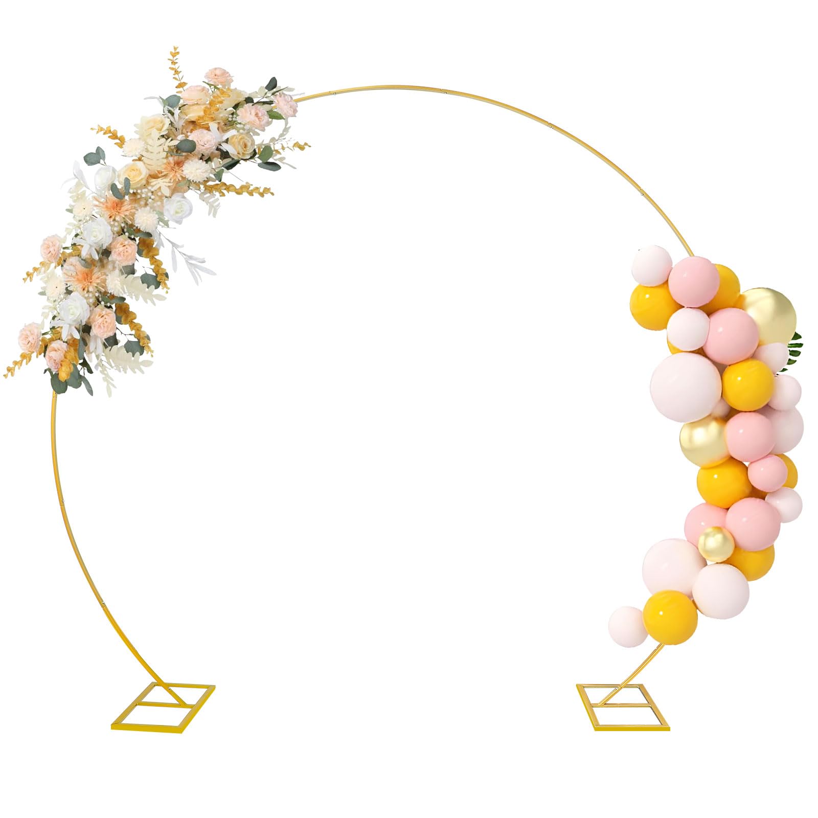 Amazon.com: Fikowo Metal Balloon Arch, Round Arch Backdrop Stand 8 FT(2 ...