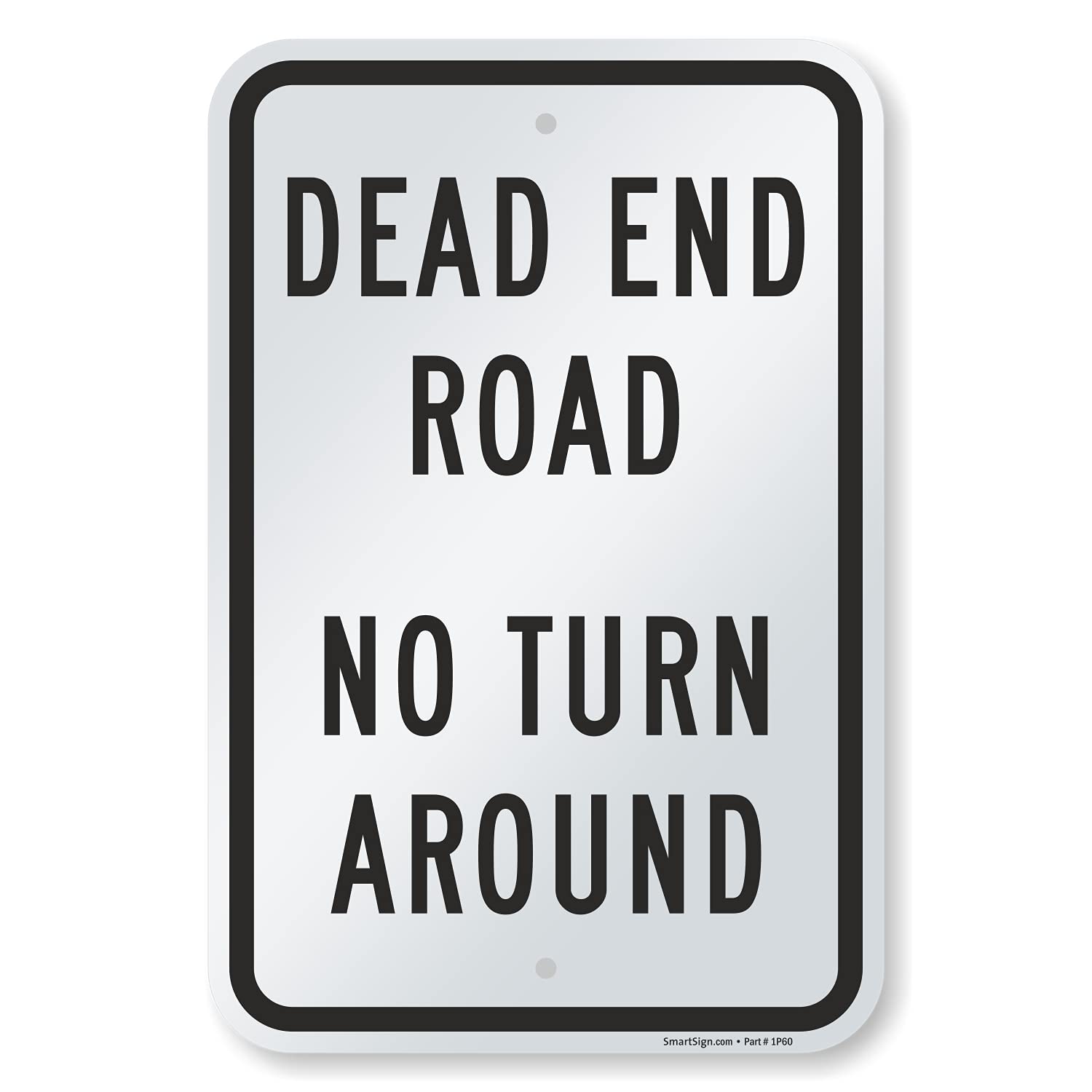 Dead End Sign Black And White