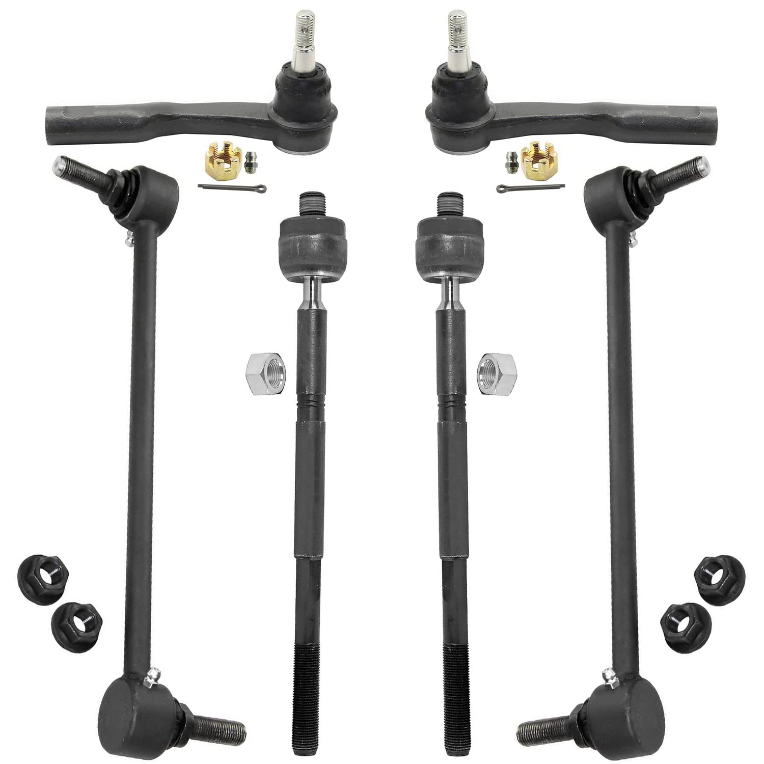 Amazon.com: Detroit Axle - Front Tie Rods Sway Bars for 2013 2014 ...