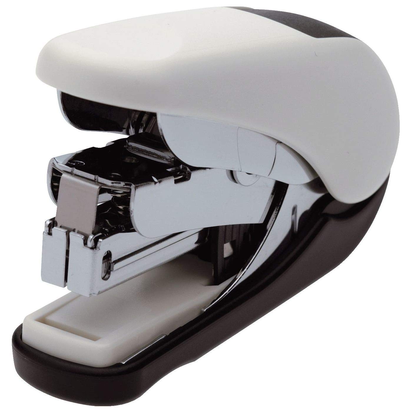 Amazon.com : PLUS Japan, Flat Clinch Power Assist Stapler Mini in White ...