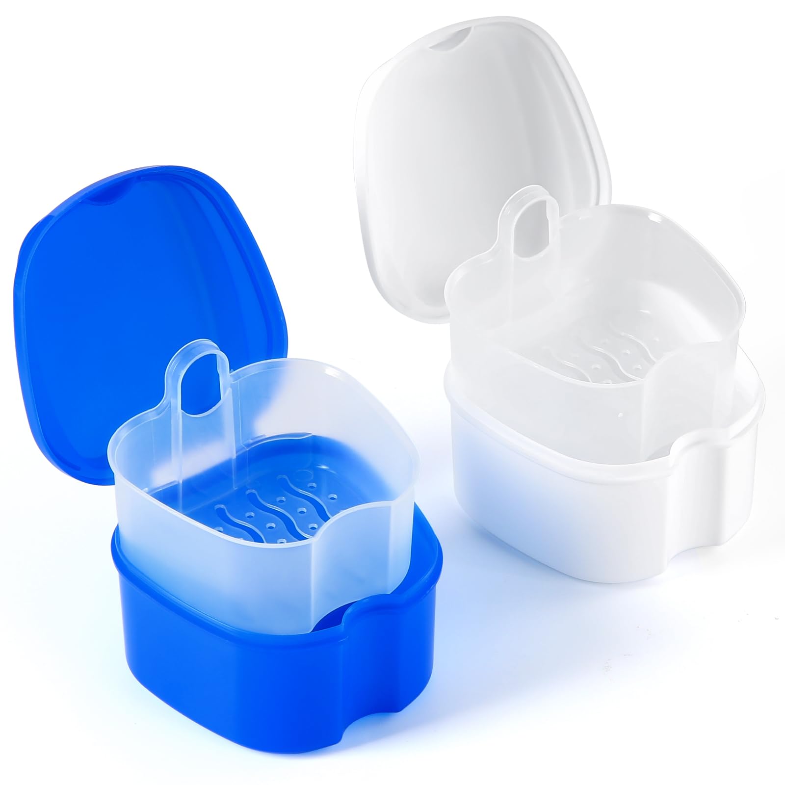 Amazon.com : JMU 2Pack Denture Case Denture Cup with Lid Orthodontic ...