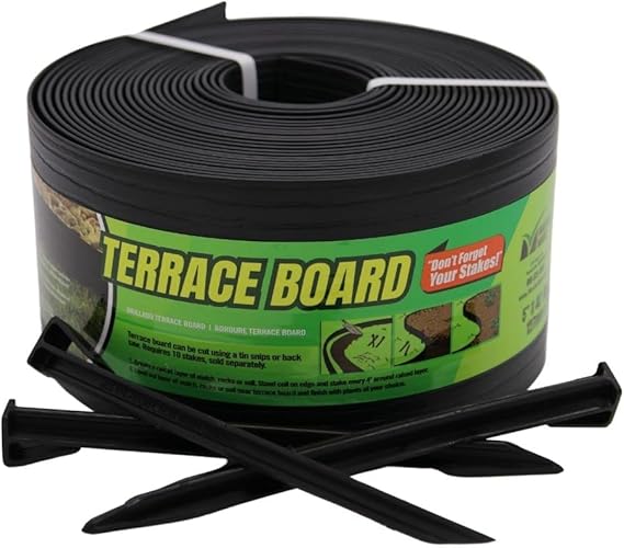 Amazon.com : MASTER MARK Terrace Board, Landscape Coiled Edging, Grass ...