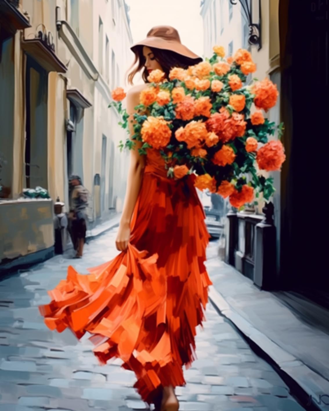 Amazon.com: Tucocoo Beutiful Lady Paint by Bumbers for Adults Woman ...