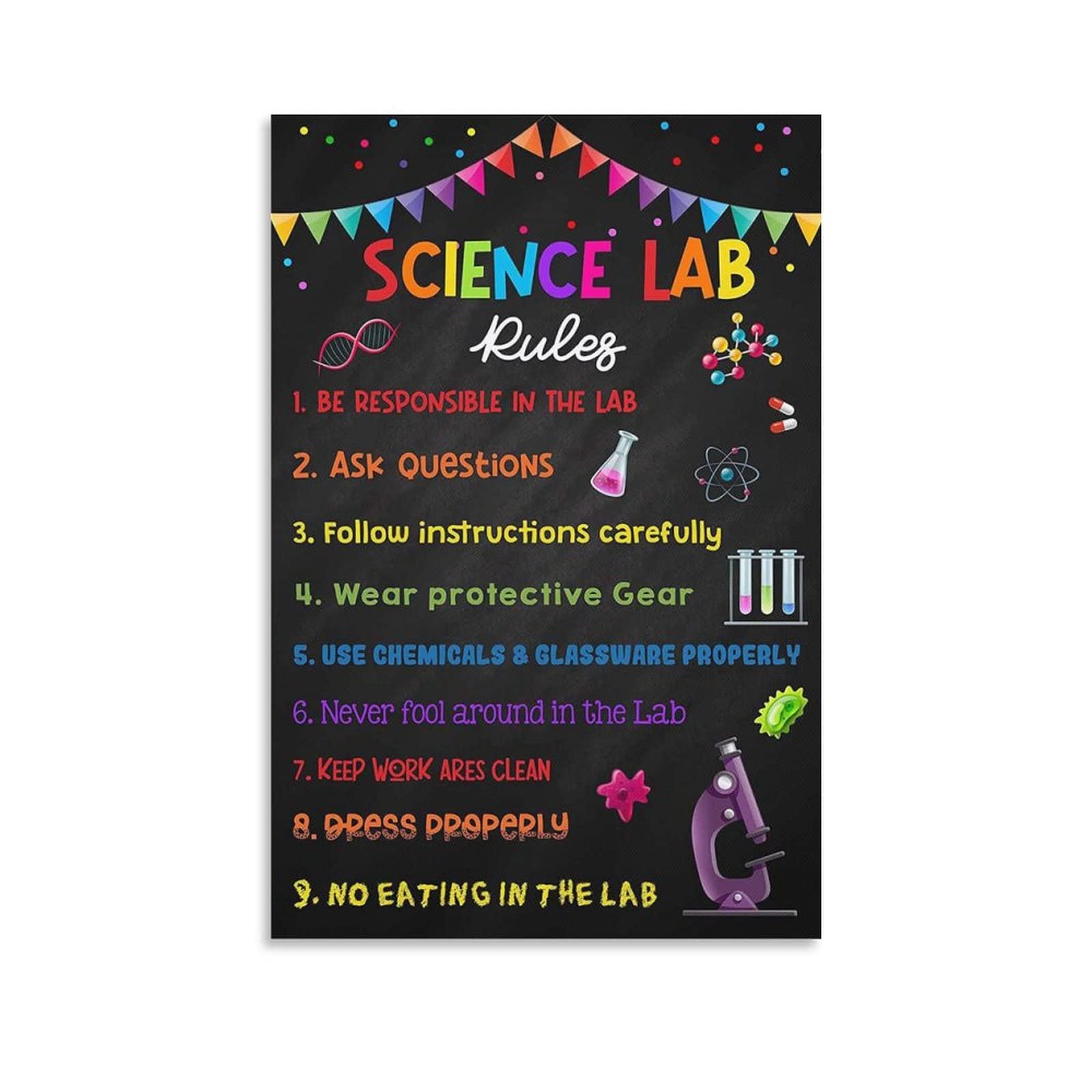 Lab Safety Rules Poster Ideas