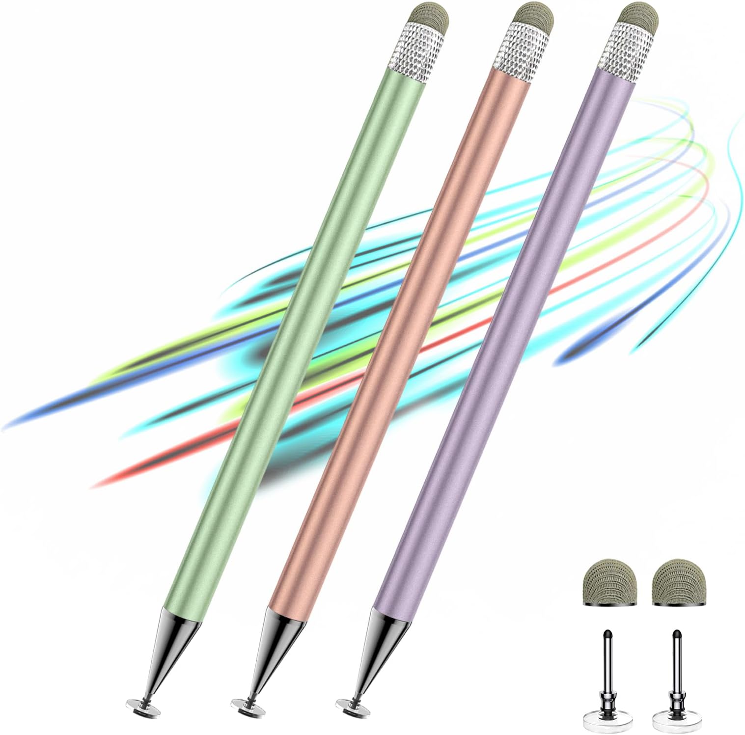 Amazon.com: Stylus Pen for Touch Screen, 2 in 1 Fine Point and Mesh Tip ...