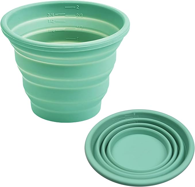 Amazon.com : Carimee Silicone Collapsible Cups for Traveling, Reusable ...