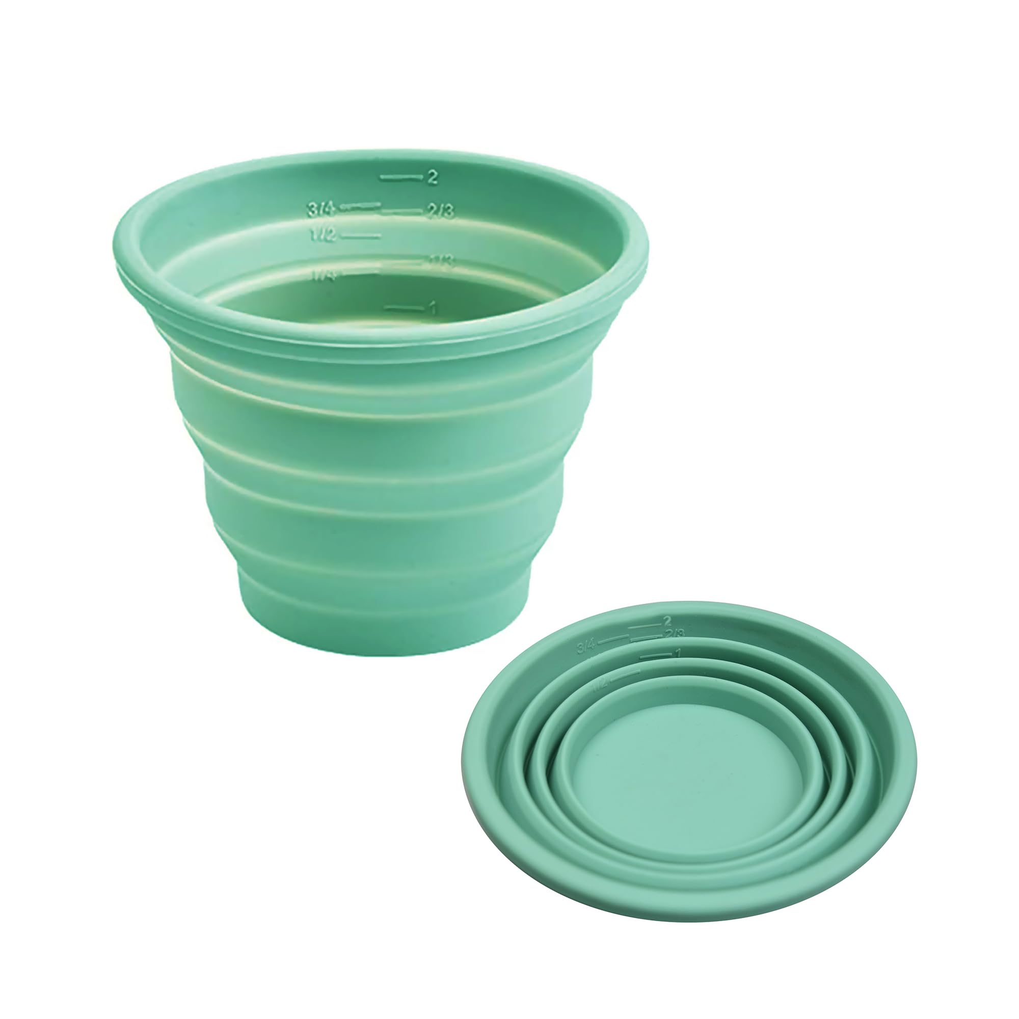 Silicone Collapsible Cups for Traveling, Reusable Folding Travel Cup ...