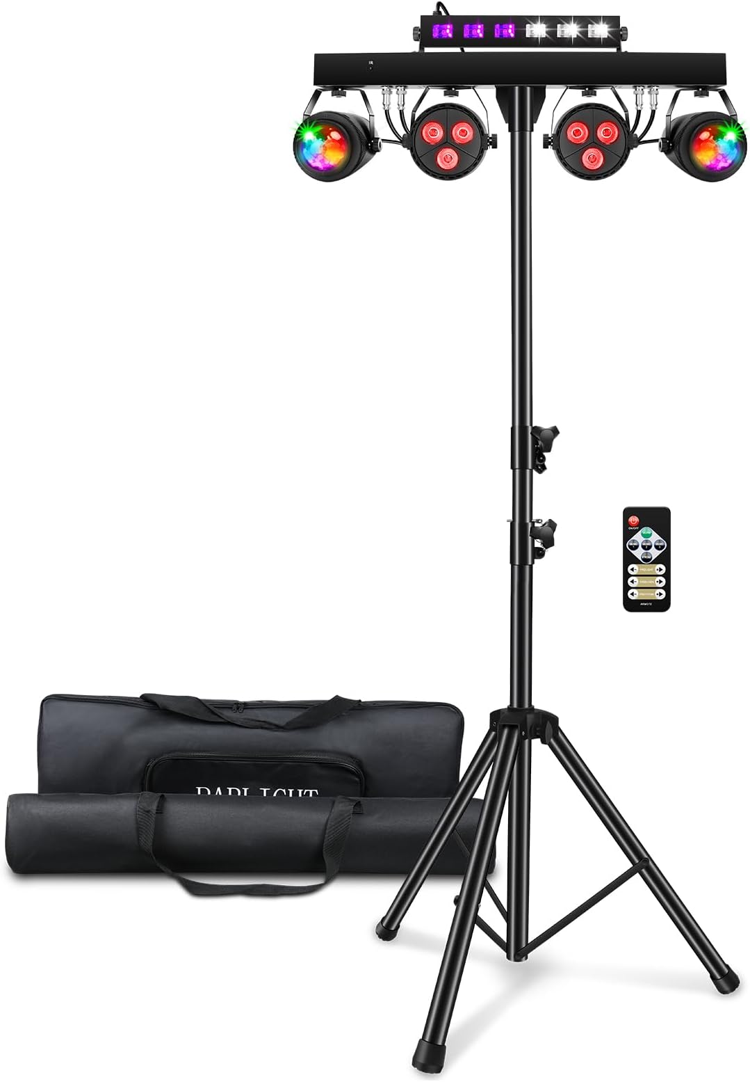 Amazon.com: Yuusei DJ Lights with Stand, RGB Party Bar Light Set, Sound ...