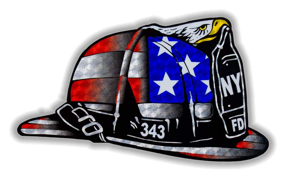 Buy Pfaff Signs 343 Firefighter Helmet | in Memory of Lost 9/11 ...