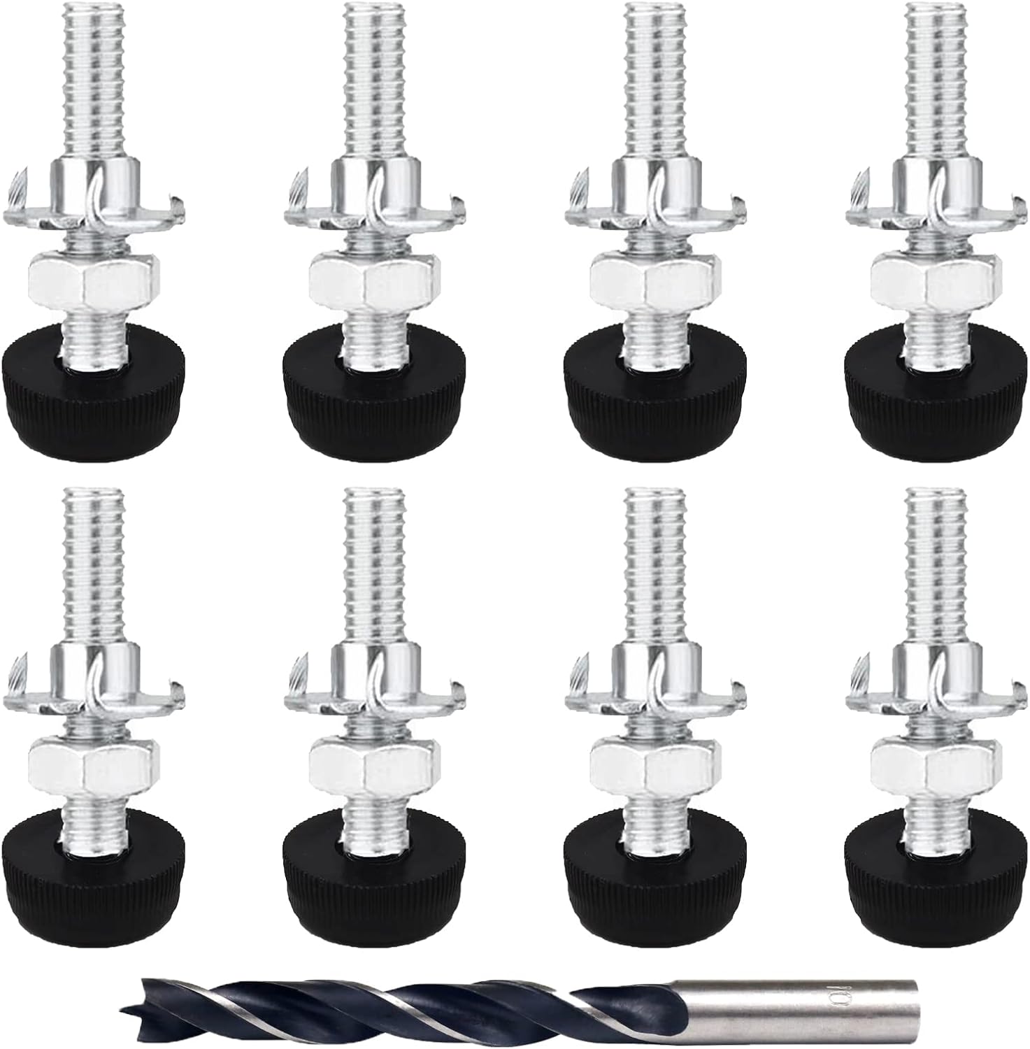 Panexf Verstellschraube 8 Stück Möbelfüße Verstellbar Metall M10 x 50 ...