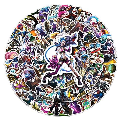 Arcane Stickers 100 Pcs Cartoon LOL Game Stickers for Laptop Helmet ...