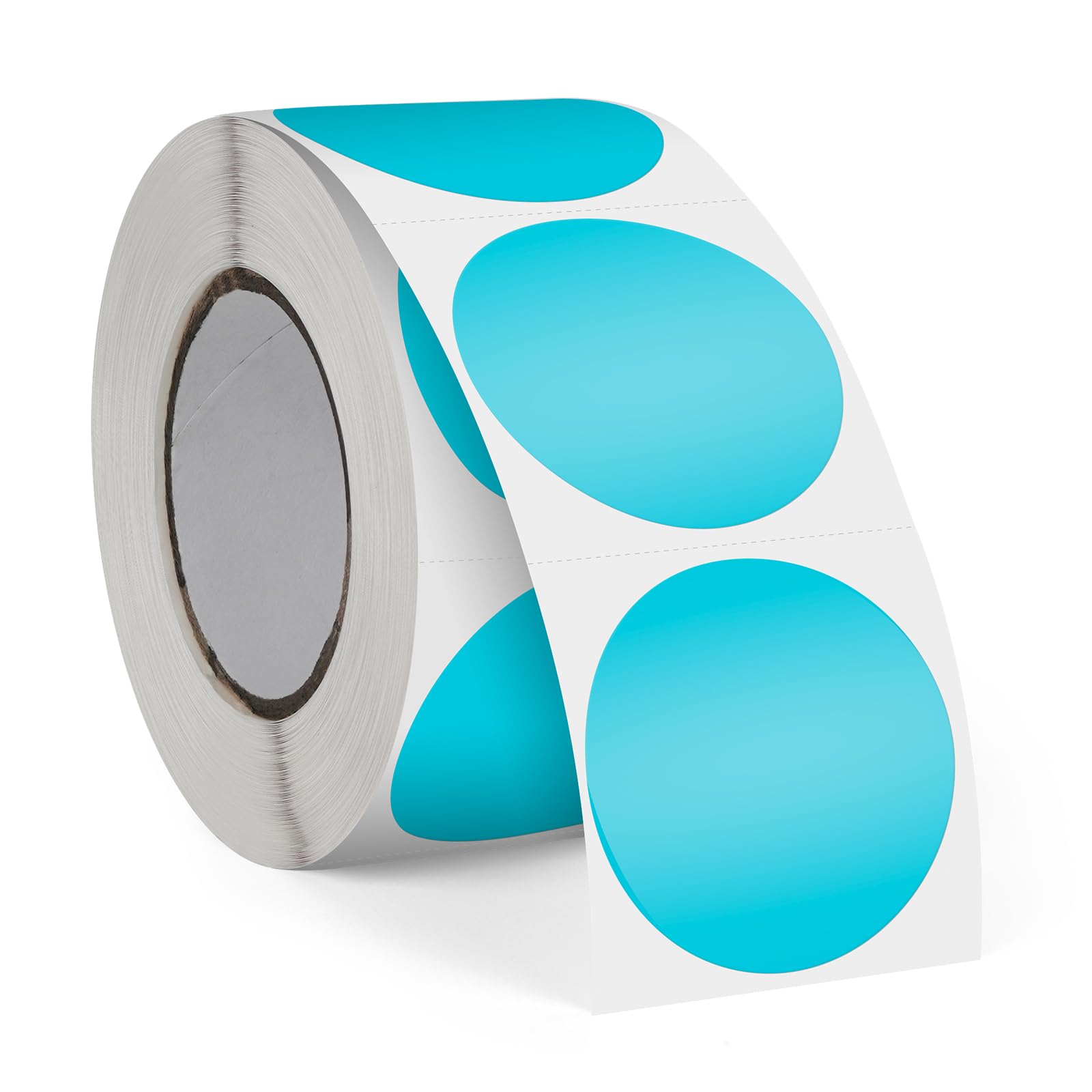 Amazon.com : FINDAT Blue Round Thermal Labels 1.5 Inch Vinyl Circle ...