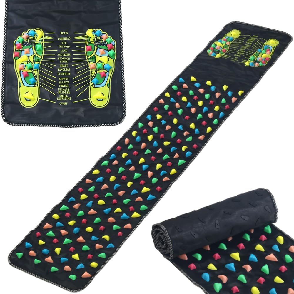 Amazon.com: Japard Foot Massage Mat 5.6ft, Walk Stone Acupressure Mat ...